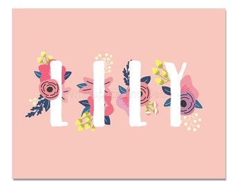 Ruby Baby Name Wall Art Ruby Baby Name Sign Ruby Party | Etsy