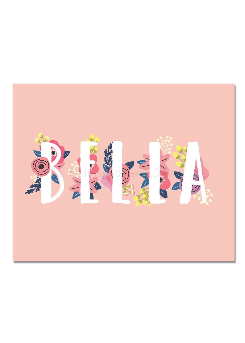 Bella Personalized Name Sign Birthday Party Decorations Name | Etsy