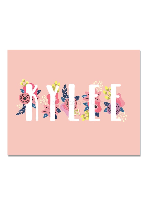 Items similar to Kylee Personalized Name Sign Personalized Baby Gift ...