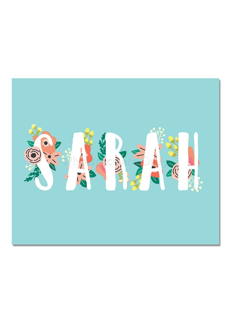 Sarah Personalized Name Sign Baby Name Sign Party Party | Etsy