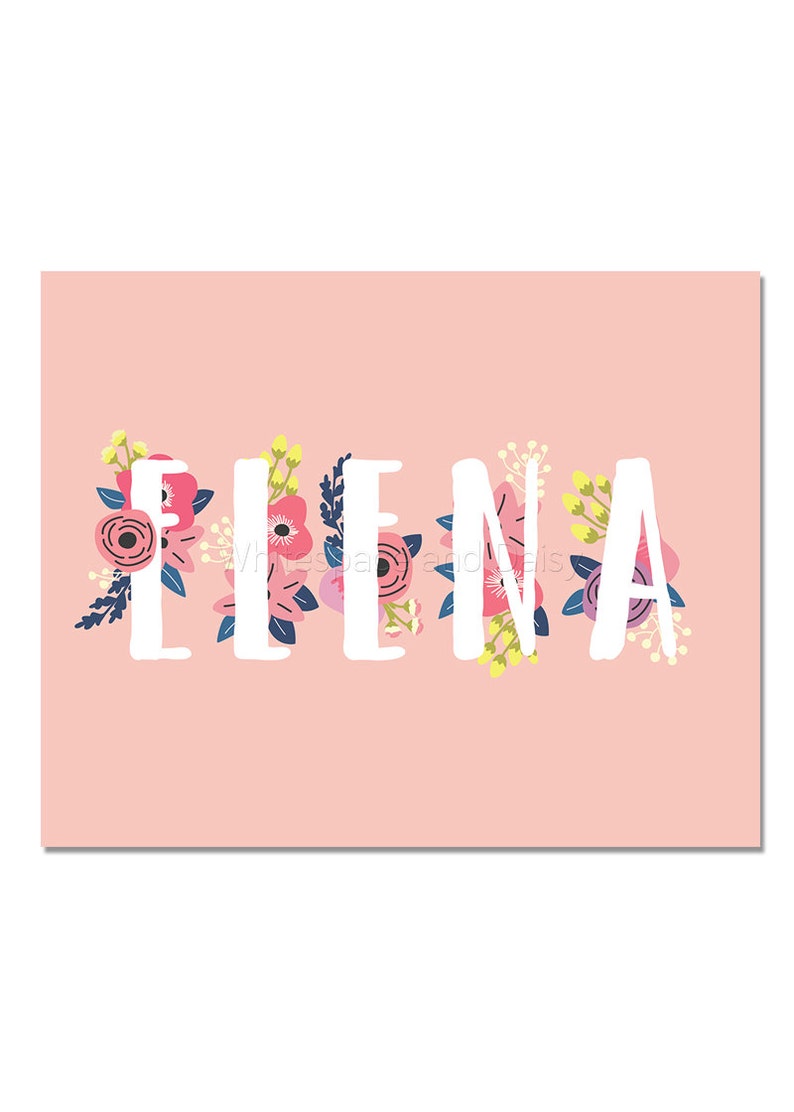 Elena Personalized Name Sign Custom Name Art Name Sign Art | Etsy