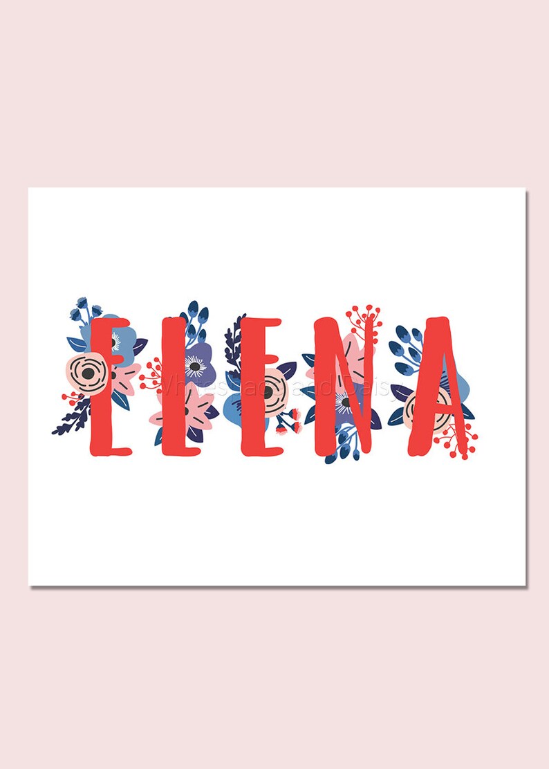 Elena Personalized Name Sign Custom Name Art Name Sign Art | Etsy