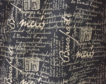 Script fabric | Etsy