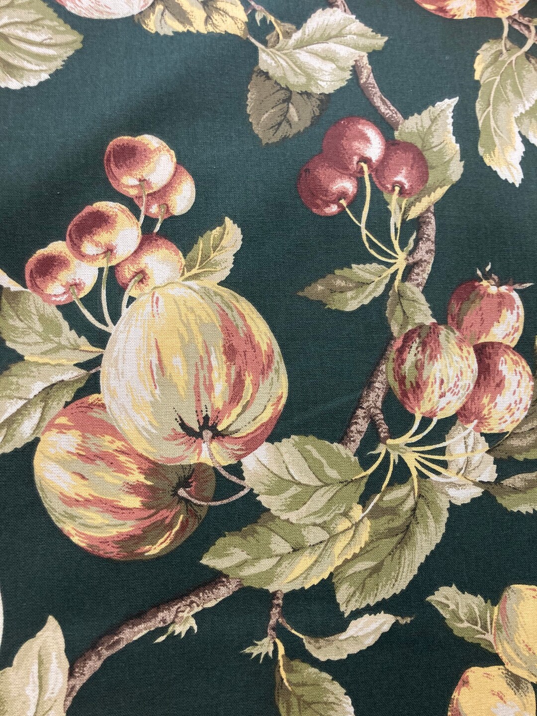SALE!!! Braemore Fruit ,spruce Fabric by the Yard - Etsy