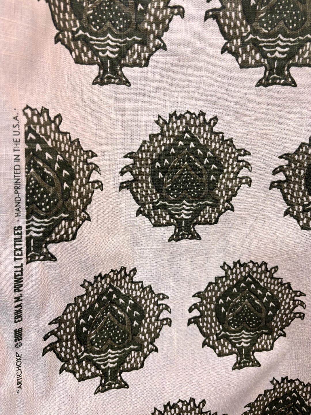 SALE Erika M Powell Artichoke ,fabric by the Yard - Etsy