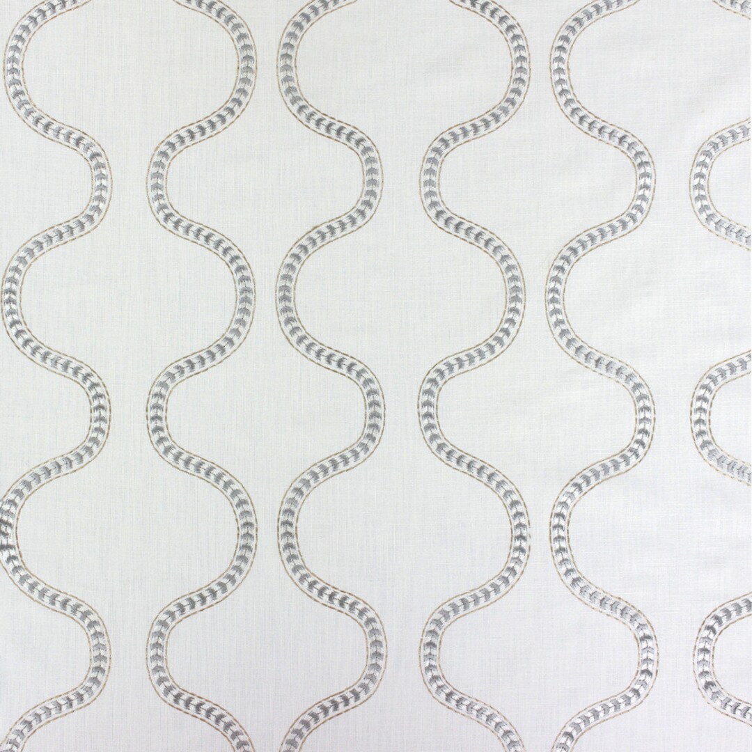 SALE!!! Arthur Silver Embroidered Richloom Platinum Fabric by the Yard - Etsy