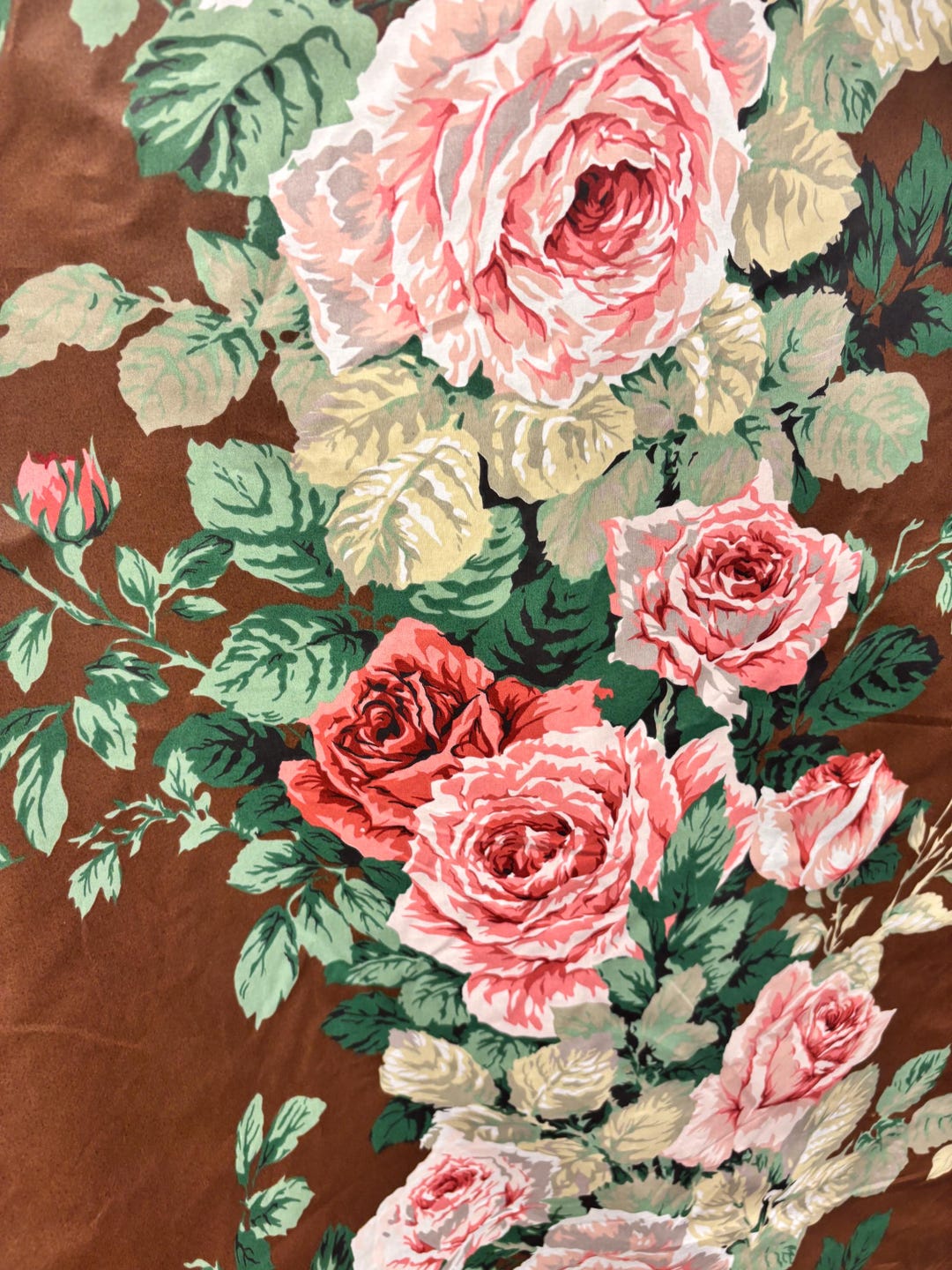 SALE!!! Rose Cummings Cabbage Rose Chintz Fabric, Fabric by the Yard - Etsy