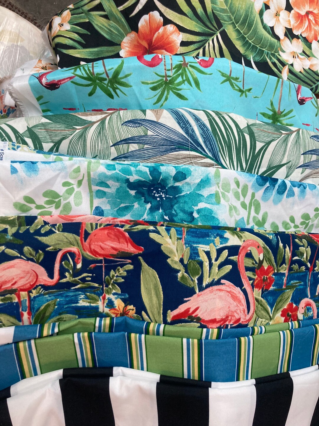 REMNANTS!!!!1 Yard Cuts 10 Yard Pack Assorted Outdoor Fabric Pattern's ...