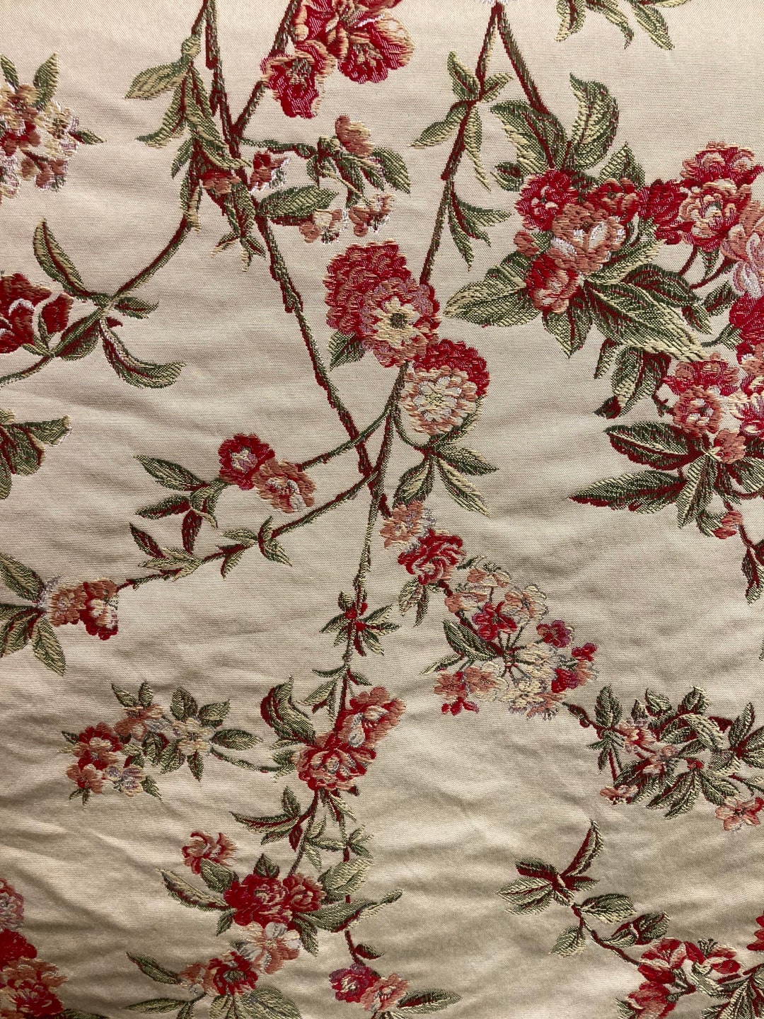 Italian Upholstery Trellis Floral - Etsy