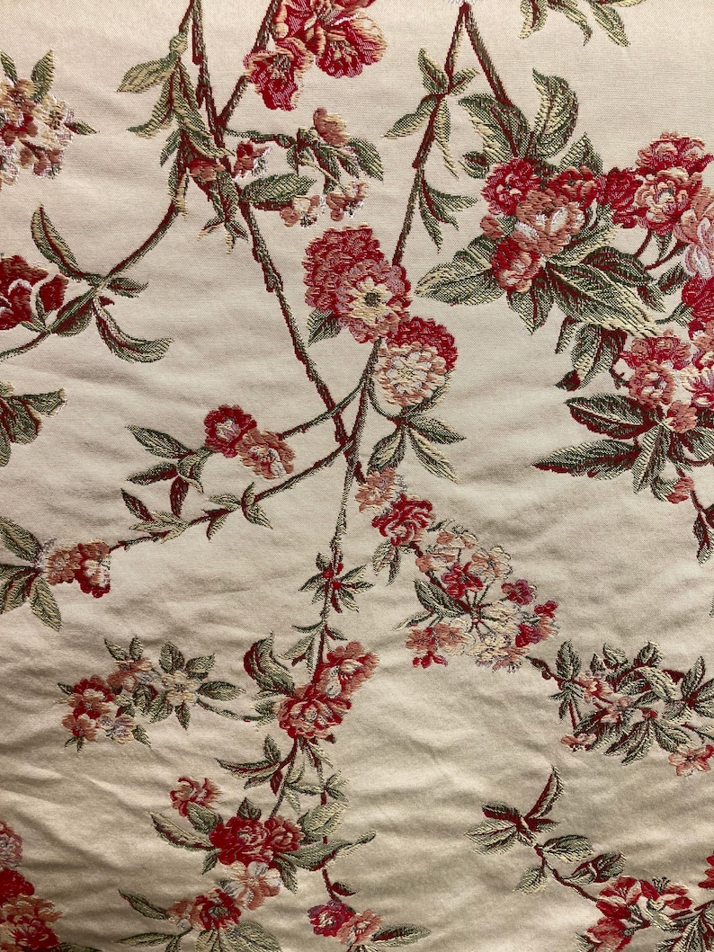 Italian Upholstery Trellis Floral - Etsy