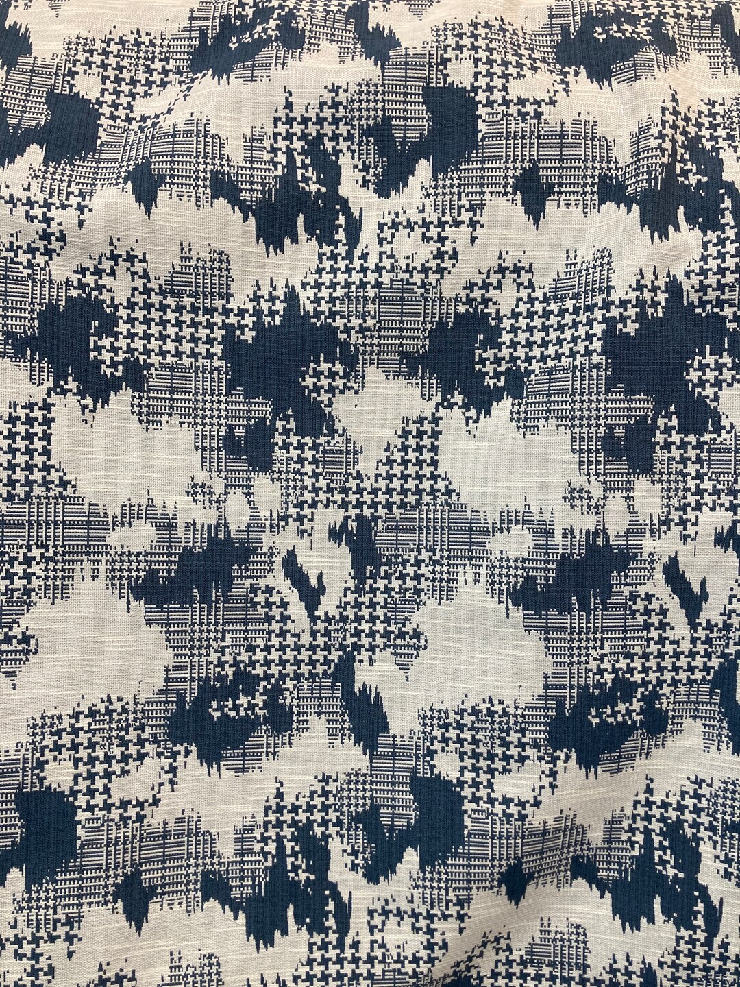 HUGE SALE!!!!! Robert Allen Plaid World Indigo Fabric by the Yard - Etsy