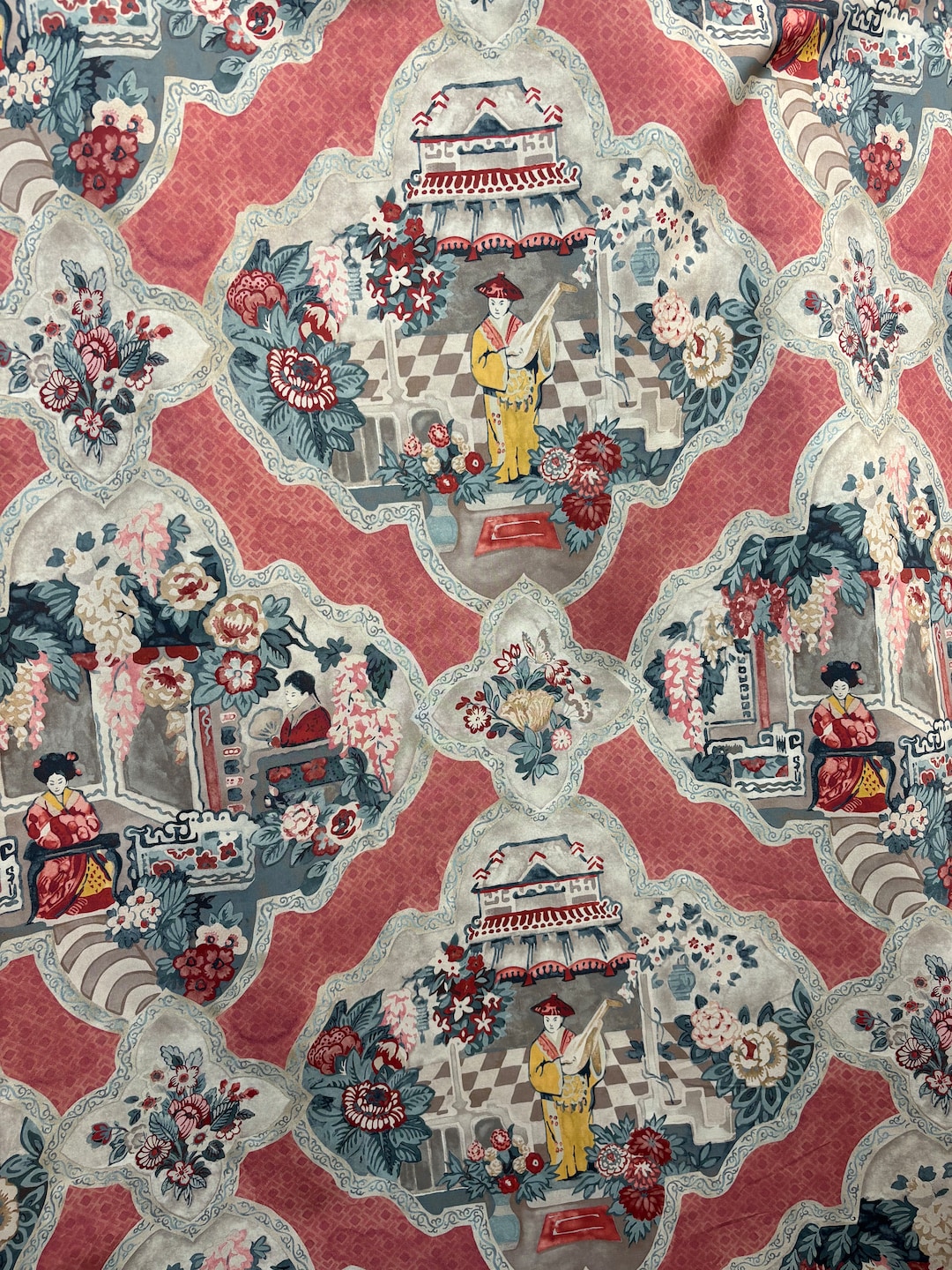 Sale!!,teahouse Scarlet P.kaufman Fabric, Fabric by the Yard - Etsy