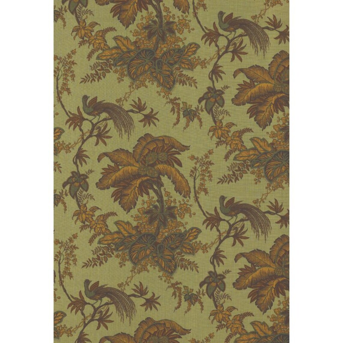 BLITZ Schumacher Coconut Grove Spruce Fabric by the Yard - Etsy