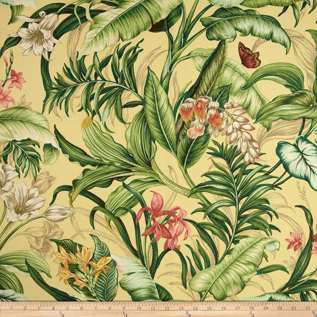 Sale!!!!waverly Wailea Coast Yellow Sun & Shade Outdoor Fabric,fabric ...