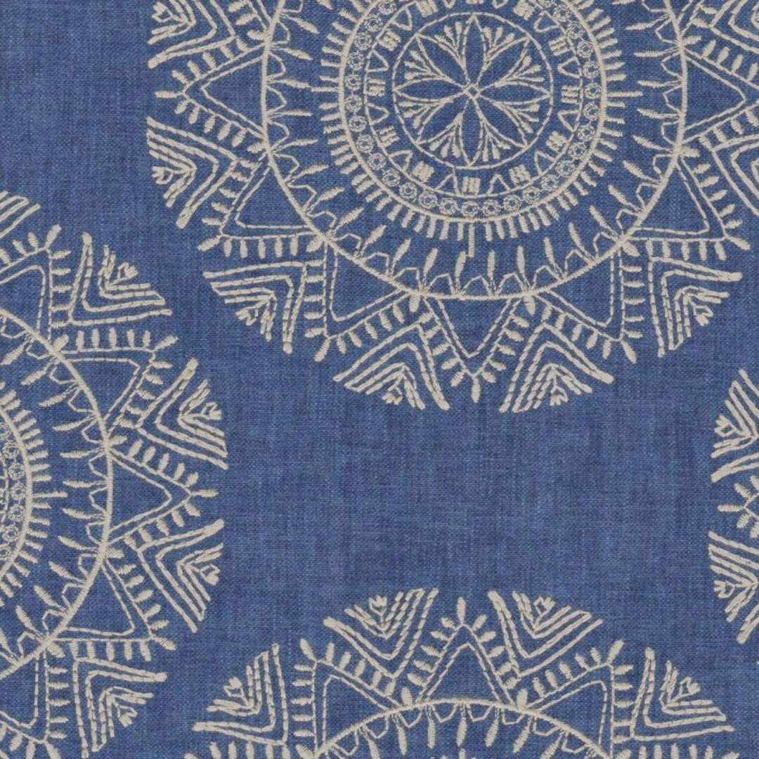SALE!!! Richloom Saskia Bluestone Embroidered Fabric, Fabric by the ...