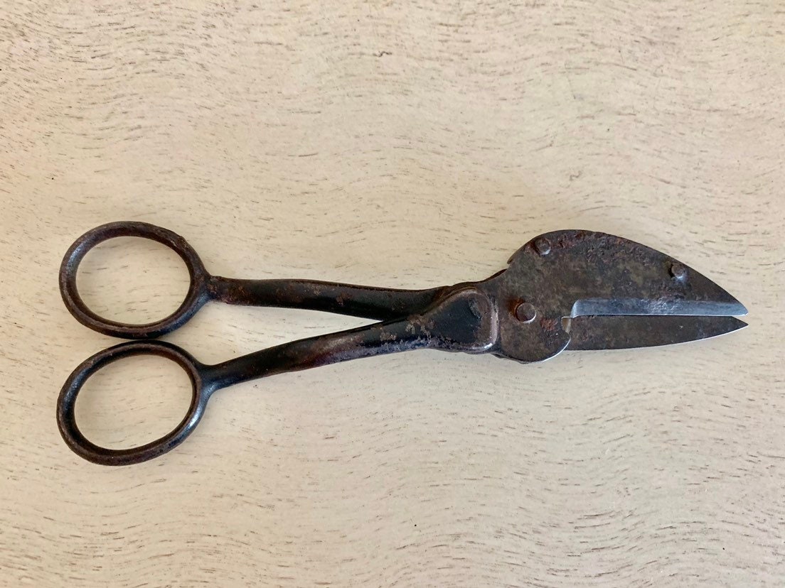 19th Century Original Stencil Tin Snuffer Tray - Etsy