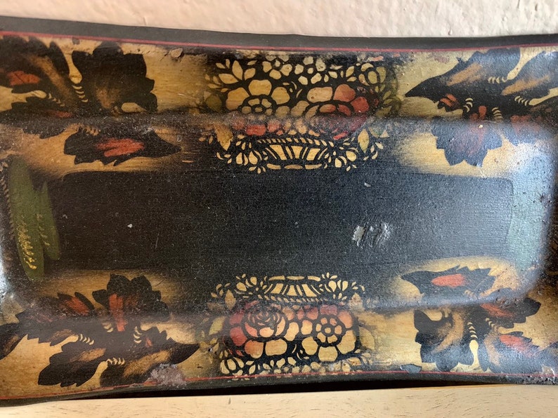19th Century Original Stencil Tin Snuffer Tray - Etsy