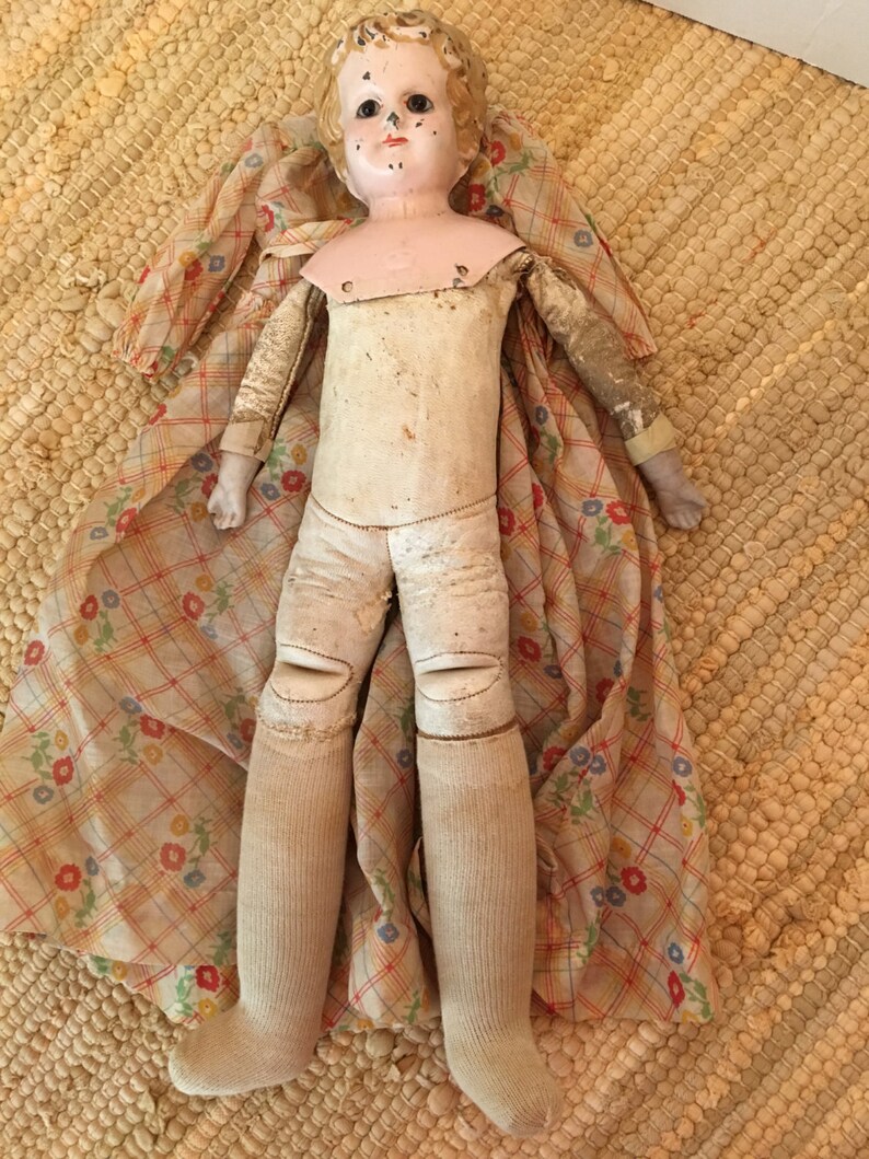 Rare Early 20th Cen Metal Doll Marked juno - Etsy