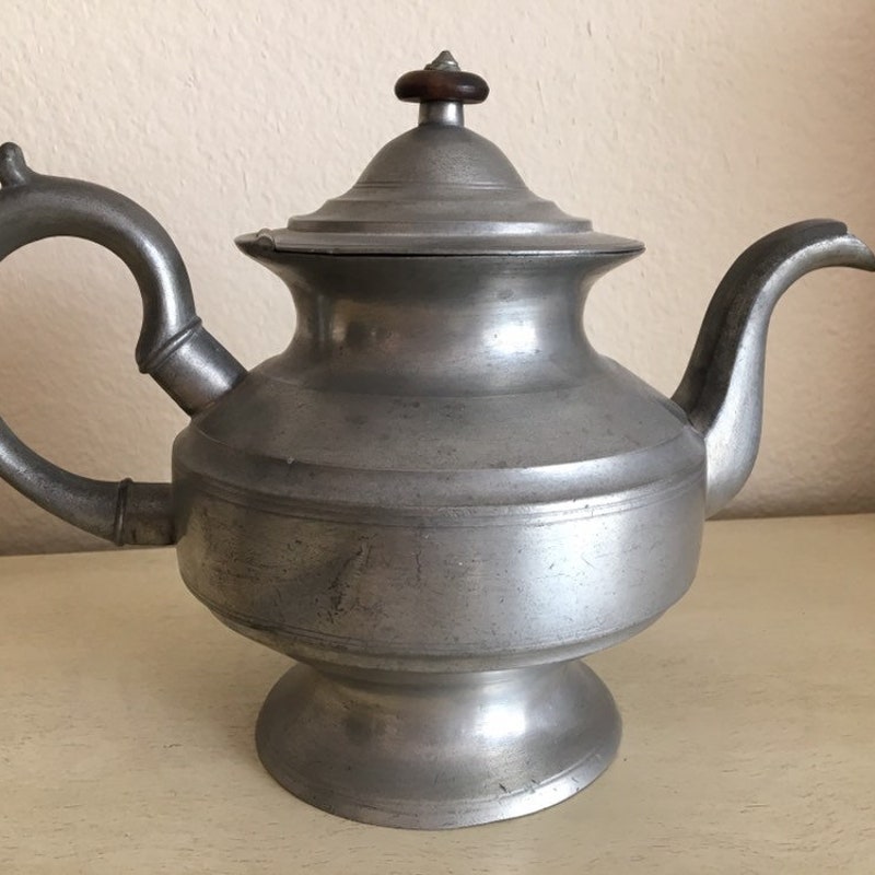 Pewter Tea Pot - Etsy