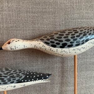 Signed Vintage Hand Carved Shorebird Decoys - Etsy
