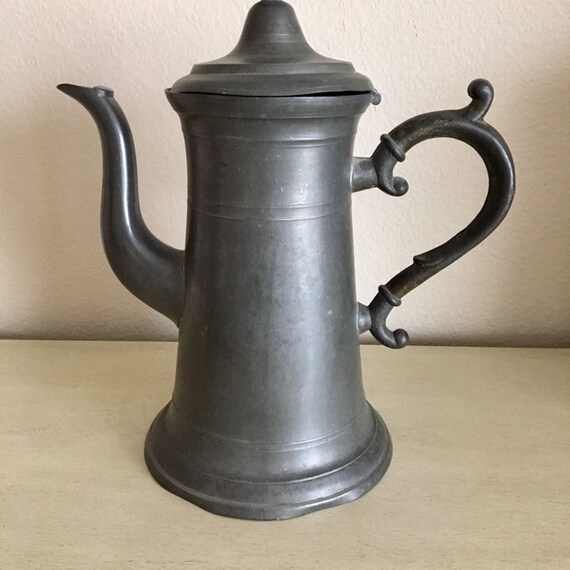 19th Century H.B. Ward Pewter Coffee Pot | Etsy