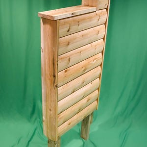 Solid White Cedar Log Mailbox Stand ~ Unfinished | 100% Solid Wood ...