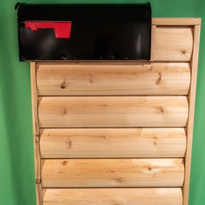 Solid White Cedar Log Mailbox Stand ~ Unfinished | 100% Solid Wood ...