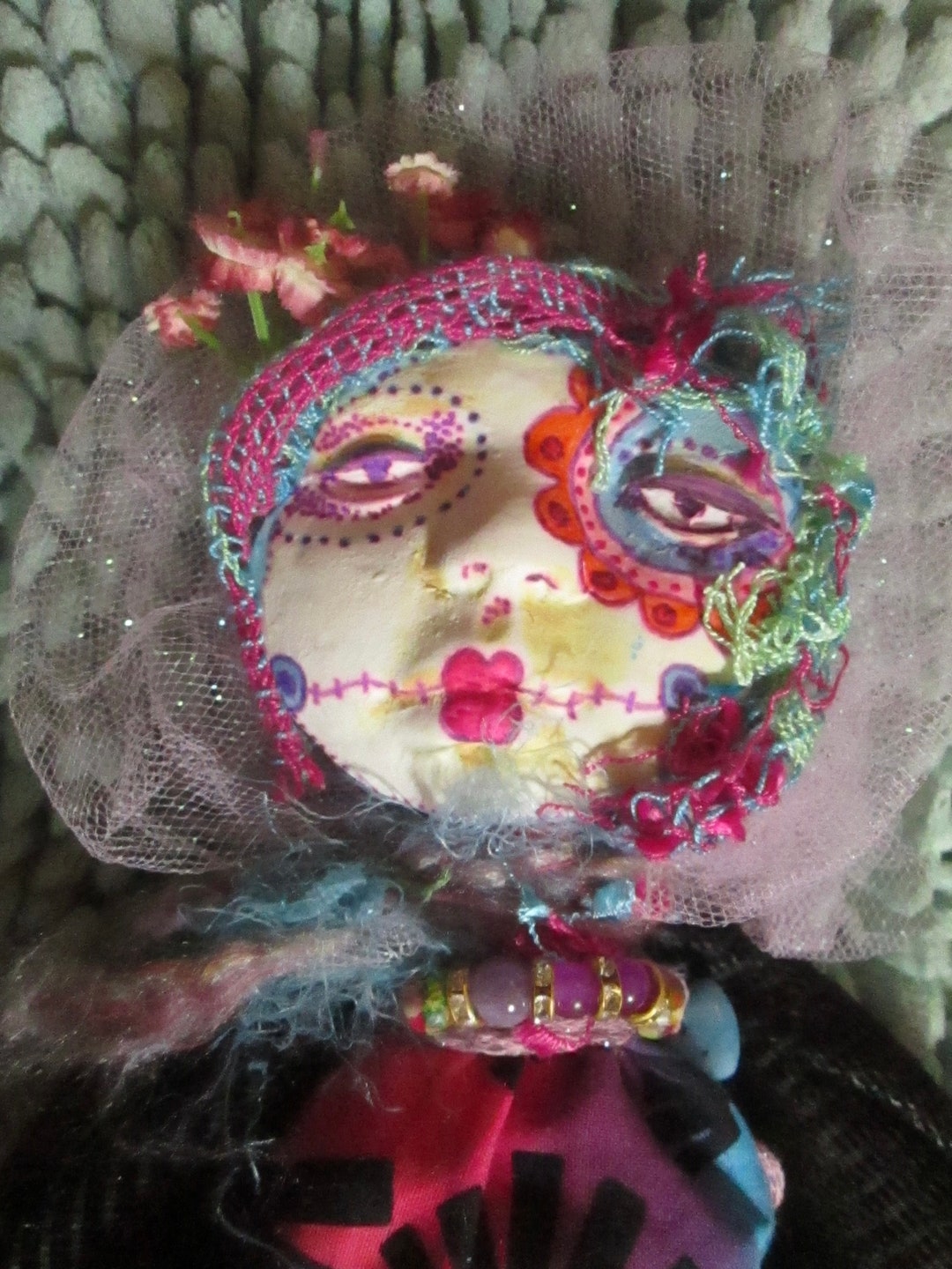Gala Spirit Goddess Sugar Skull Doll Witch Protector Goddess Doll - Etsy
