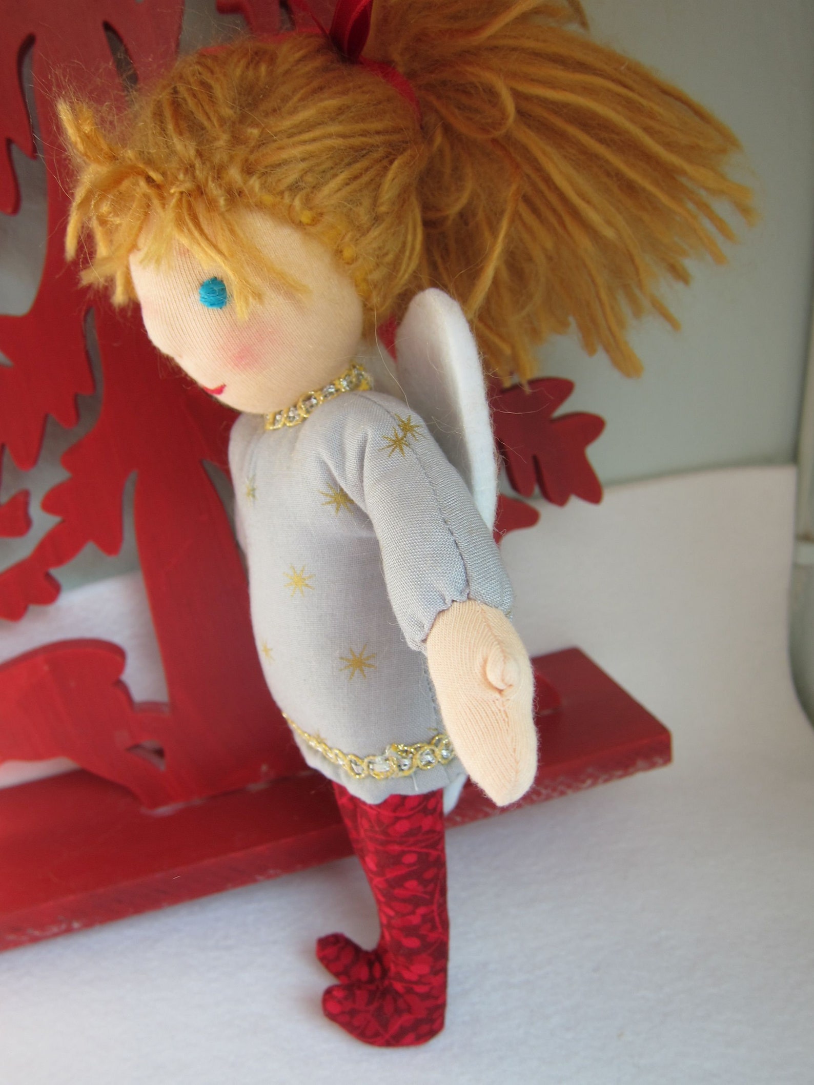 Guardian Angel doll Angel Doll Kathi Waldorf style | Etsy