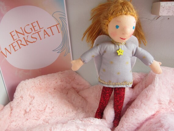 Schutzengel Engel Kathi Puppe in Waldorf Stil mit blonde | Etsy