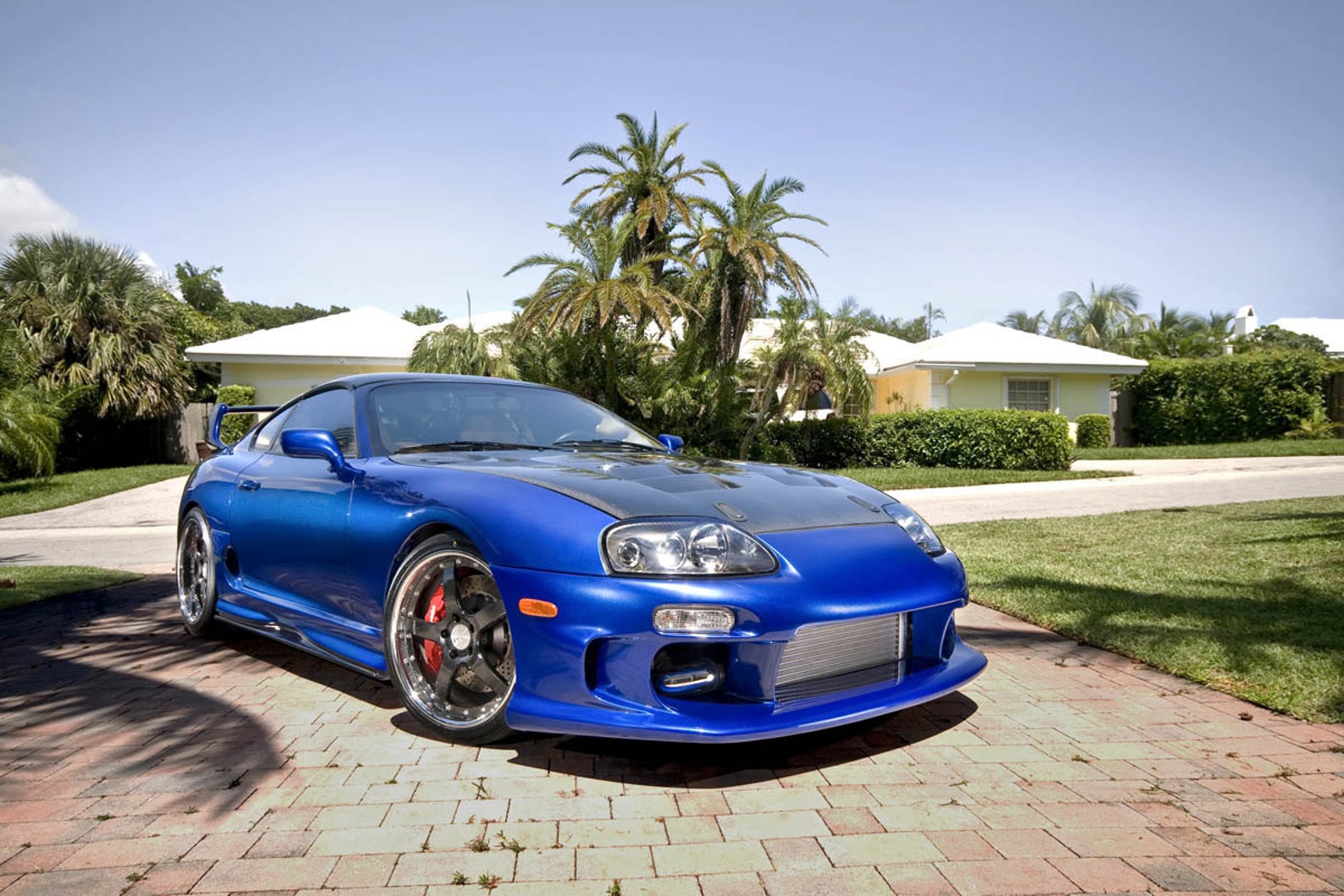 Toyota Supra Single Turbo Right Front Blue on 360 Forged | Etsy