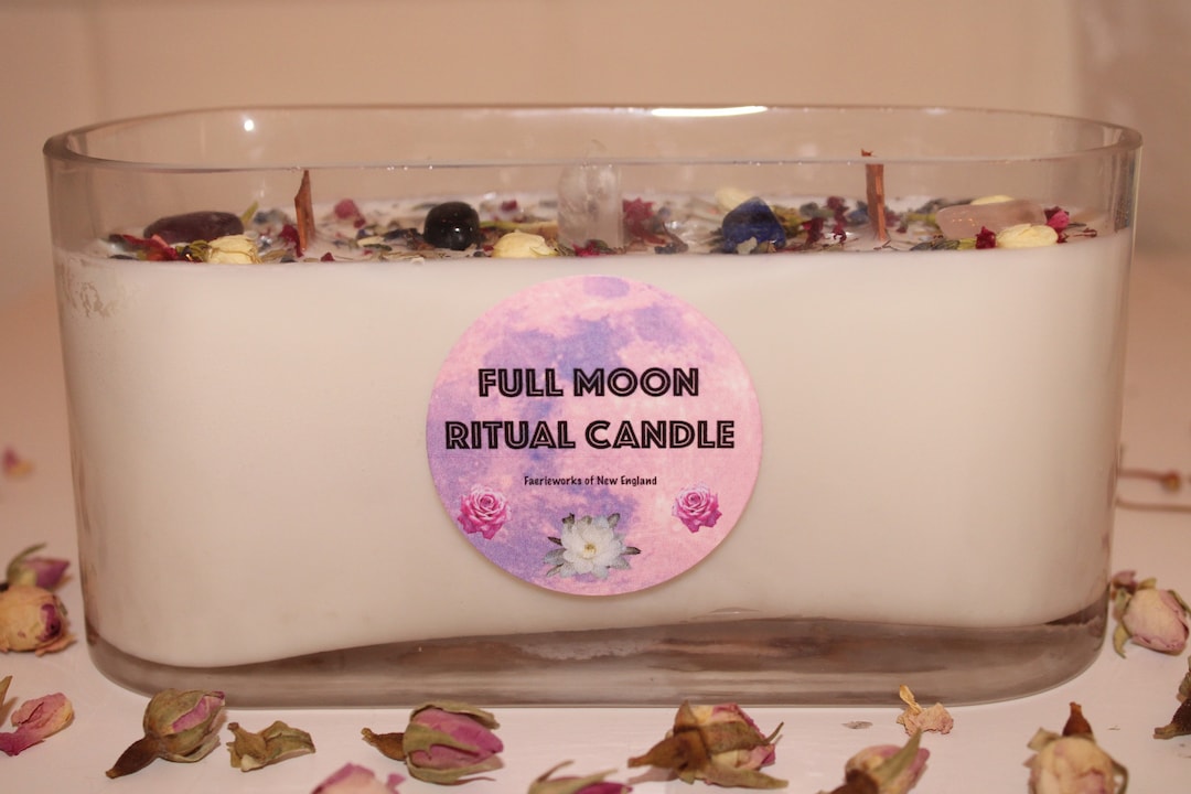 Full Moon Ritual Candle - Oblong|full Moon|full Moon Ritual|full Moon ...