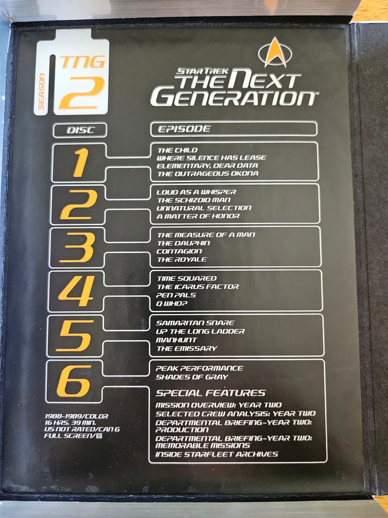 Star Trek, the Next Generation DVD Set With Bonus DVD - Etsy