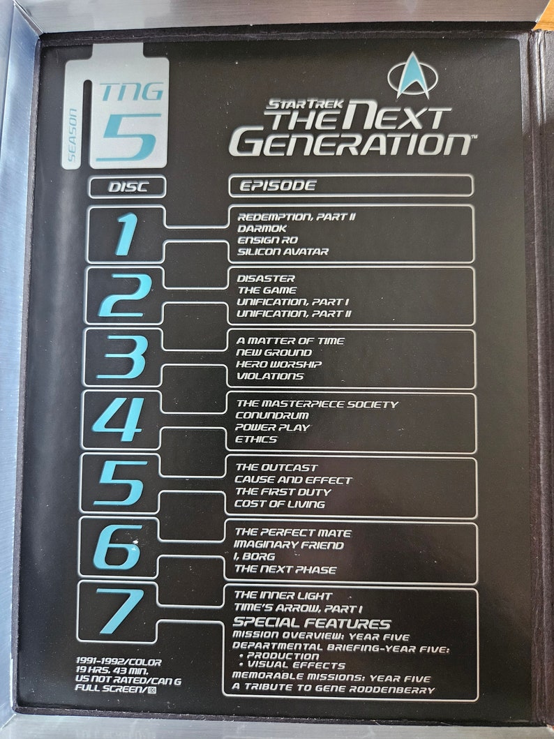 Star Trek, the Next Generation DVD Set With Bonus DVD - Etsy