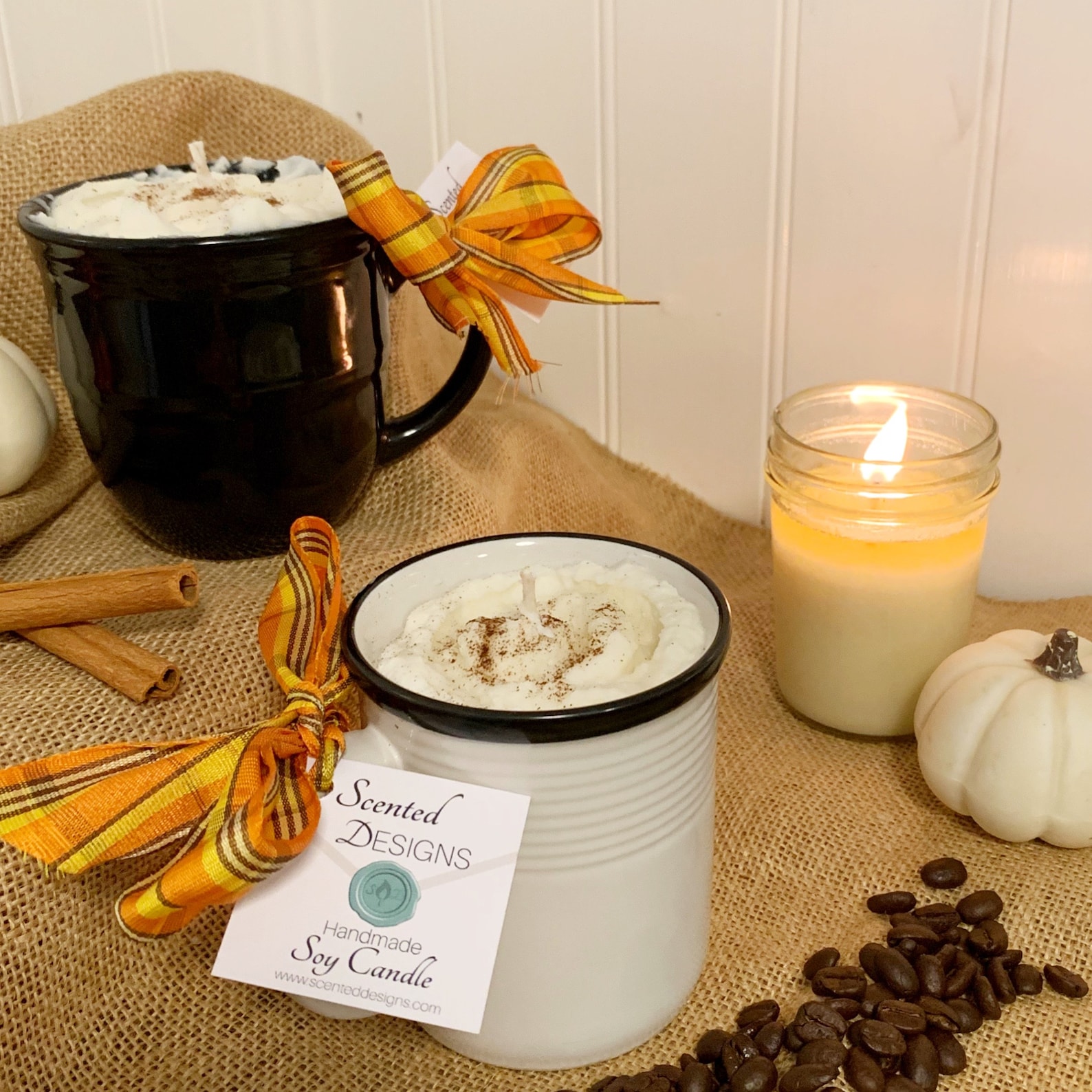 Pumpkin Spice Latte Candle Fall Pumpkin Spice Candle Spiced Pumpkin ...