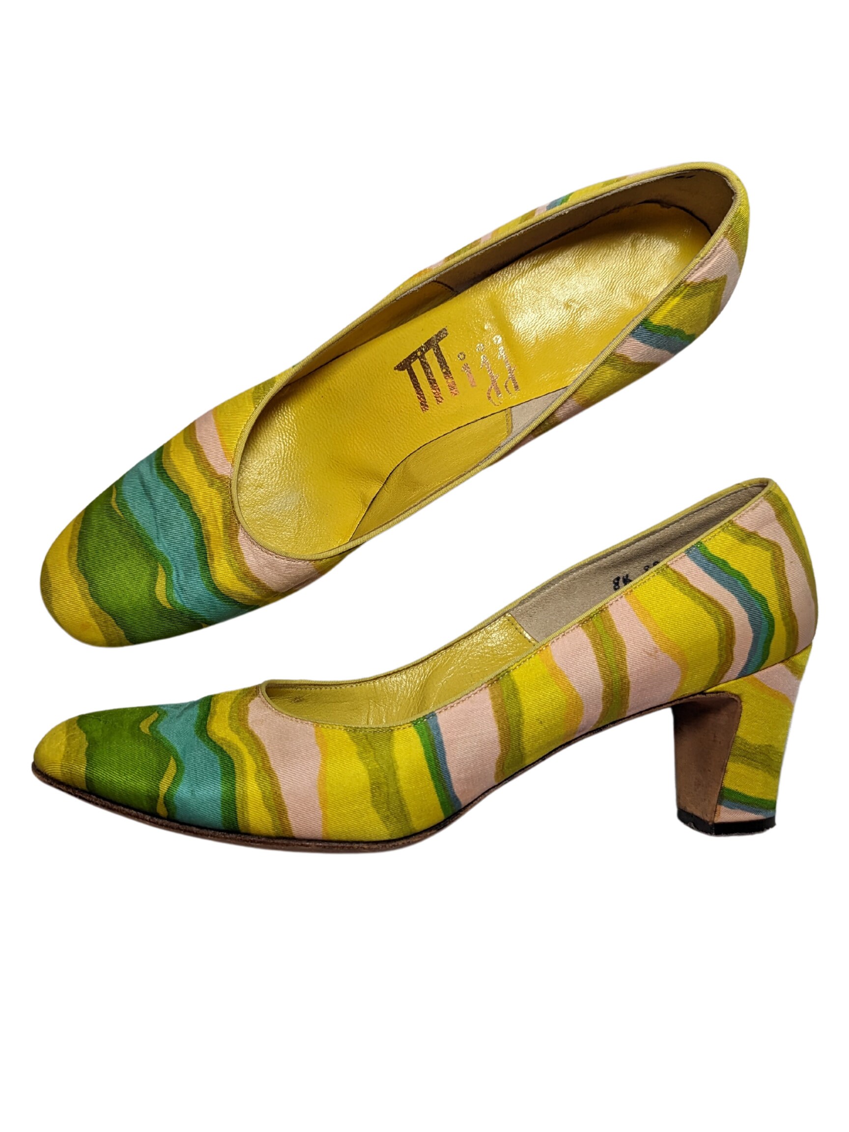 60s Marble Statement Heels Funky Chic 1960s Maximalist - Etsy