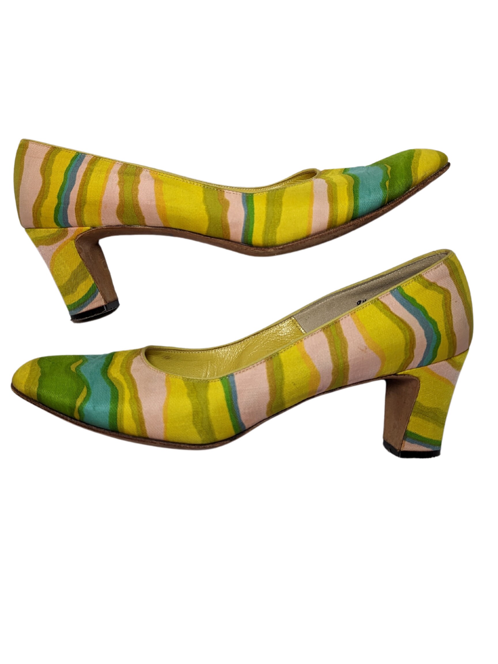 60s Marble Statement Heels Funky Chic 1960s Maximalist - Etsy