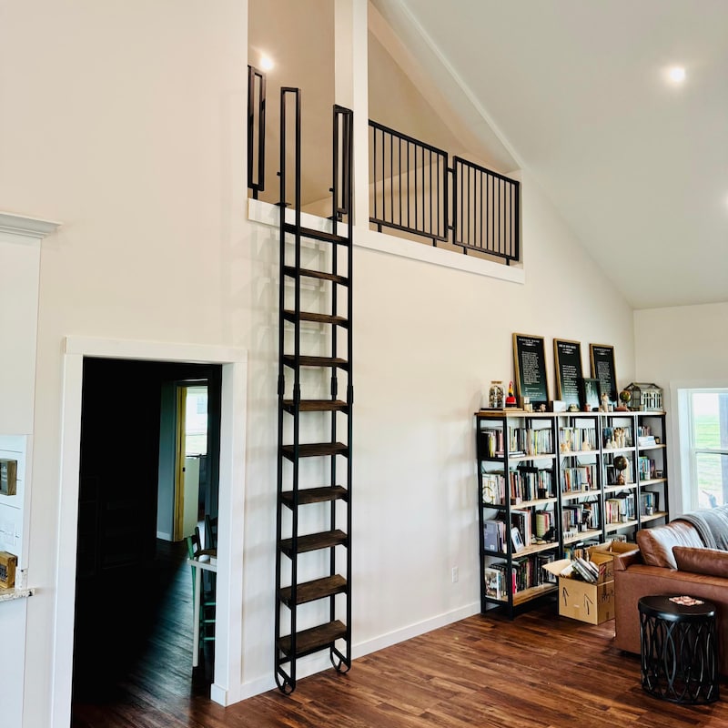 Loft Ladder With Handrail - Etsy