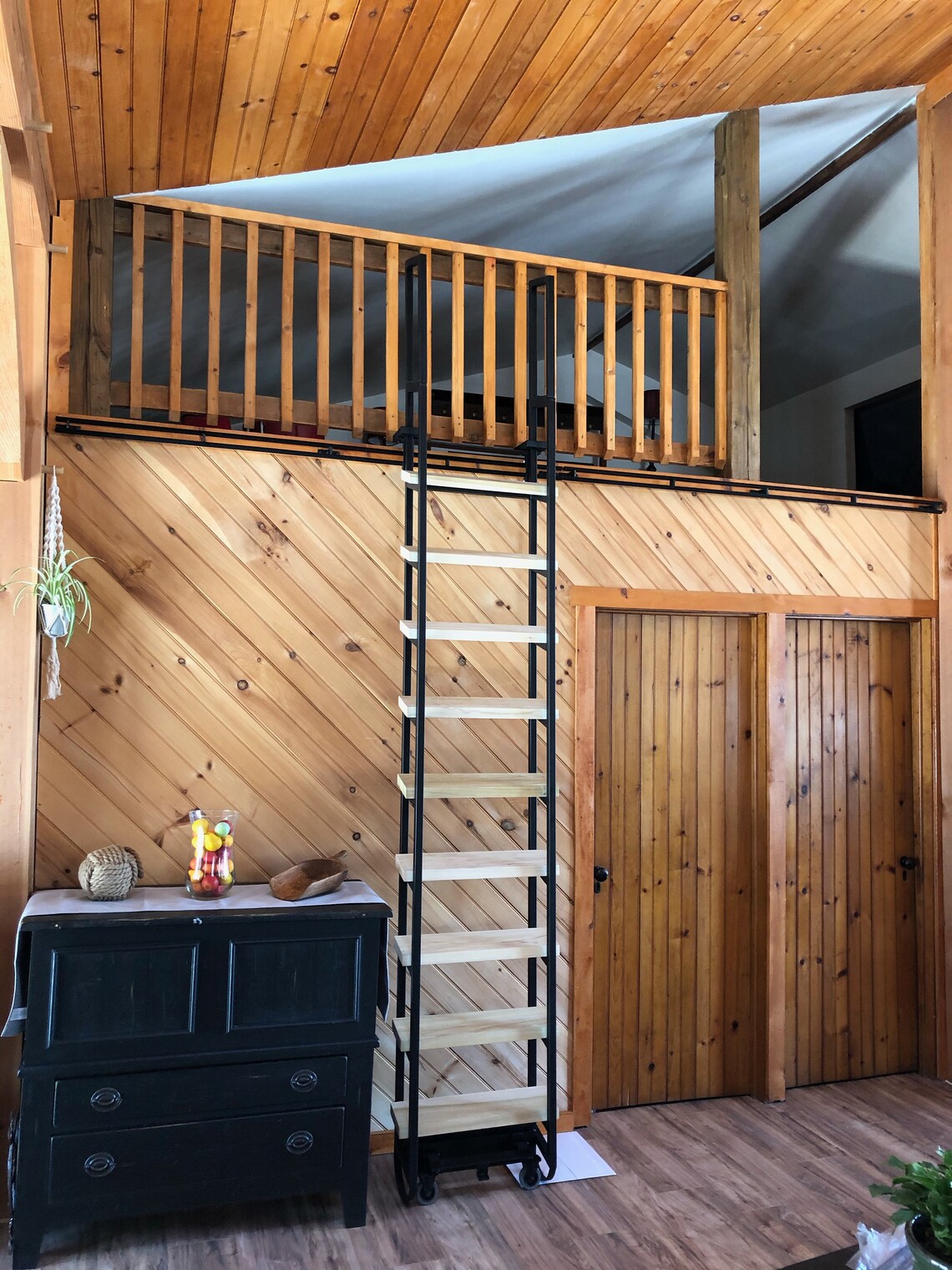 7ft Sliding Loft Ladder Left / Right & In/out 6ft Slide | Etsy