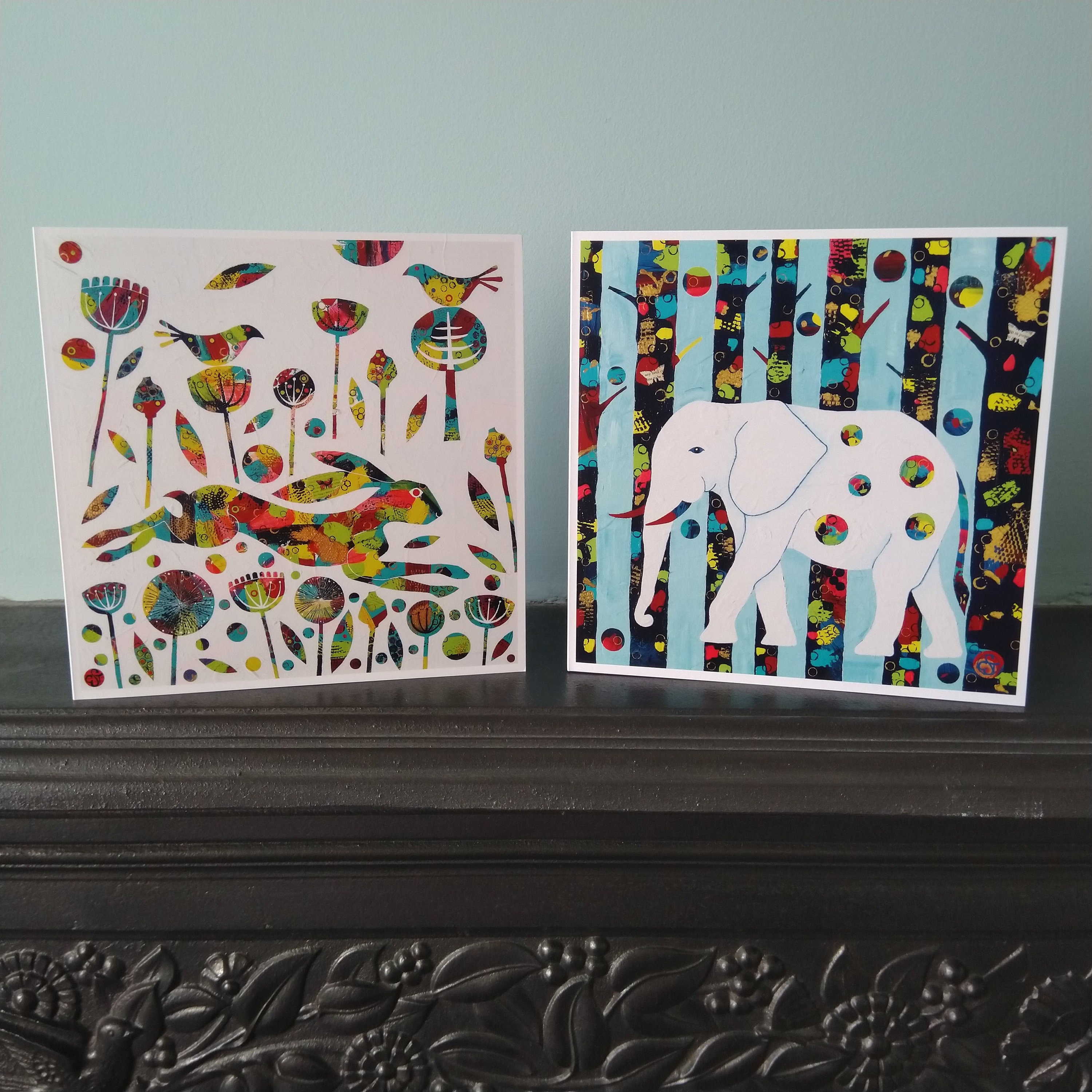Campervan Greetings Card, White Dog Card, Dog Greetings Card, Westie ...