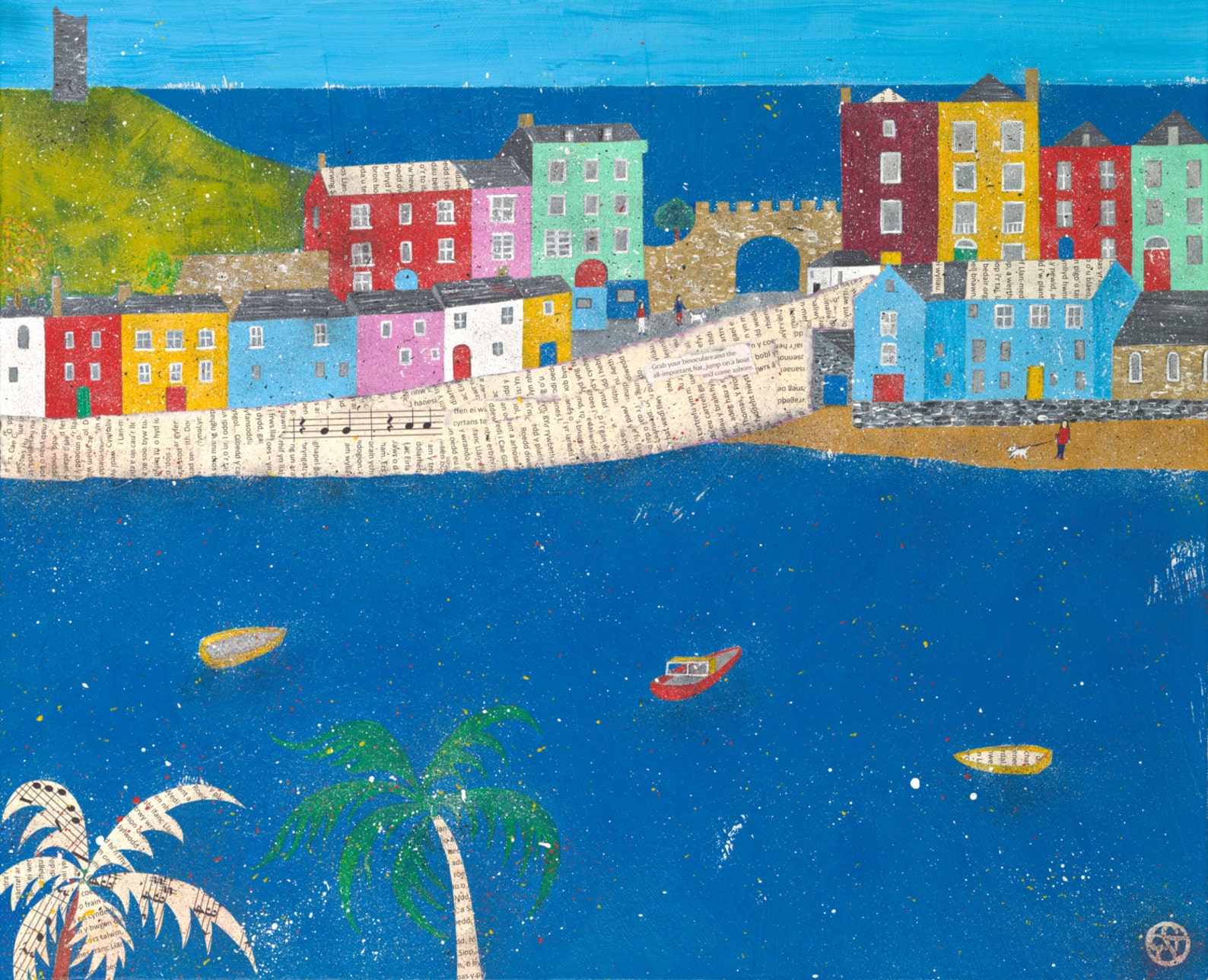 Tenby Tenby Painting Tenby Art Wales Seaside Beach - Etsy UK