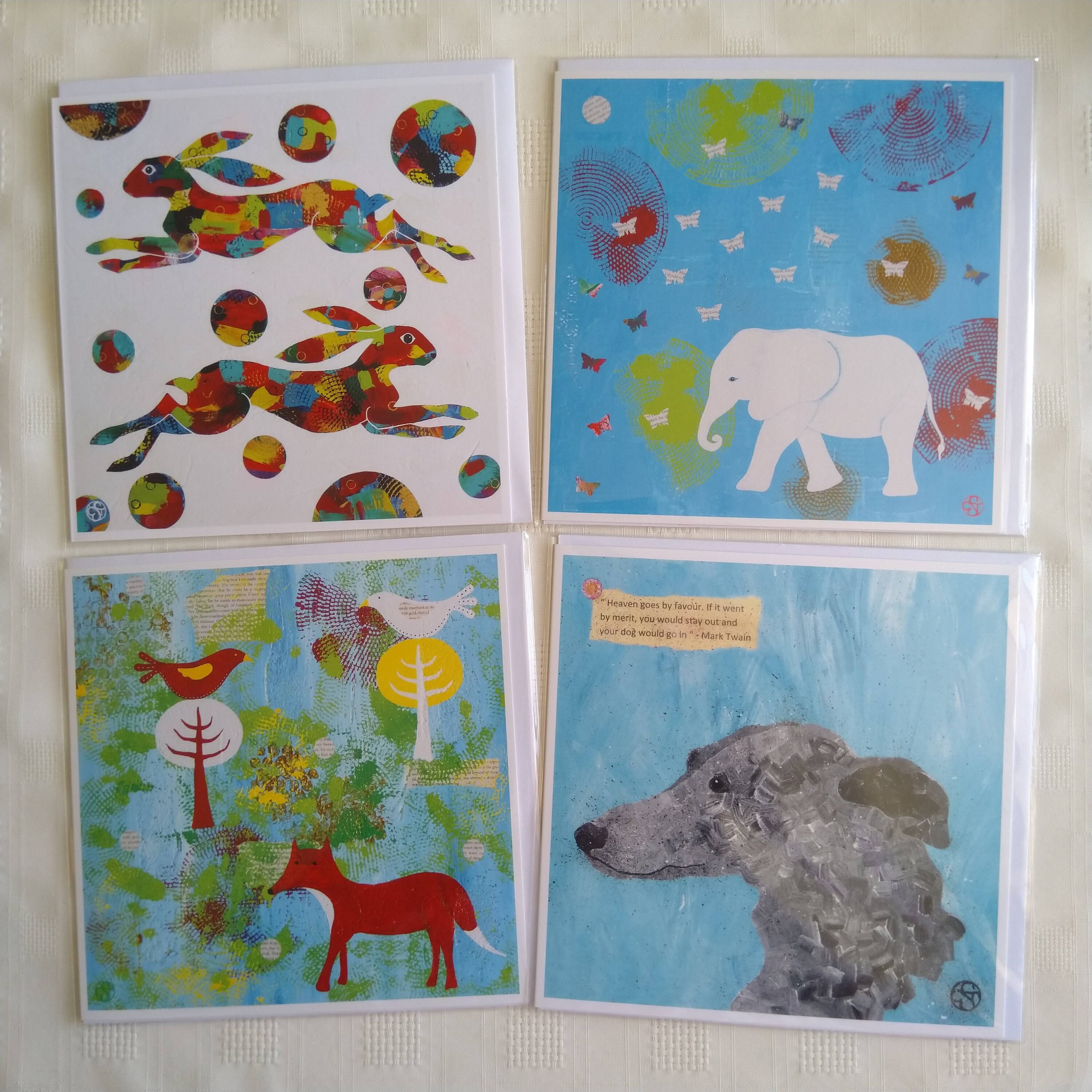 Campervan Greetings Card, White Dog Card, Dog Greetings Card, Westie ...