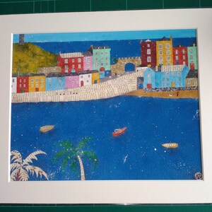 Tenby, Tenby Painting, Tenby Art, Wales, Seaside, Beach Painting, Blue ...