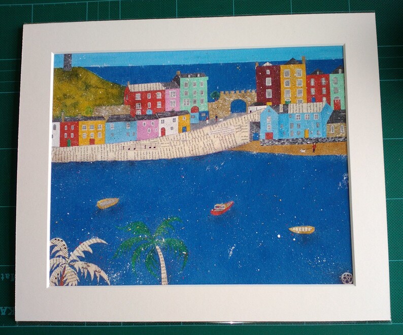 Tenby Tenby Painting Tenby Art Wales Seaside Beach - Etsy UK
