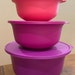 New Tupperware Aloha Bowl 3 Piece Set With Lids Includes 32 Cup 16 Cup ...