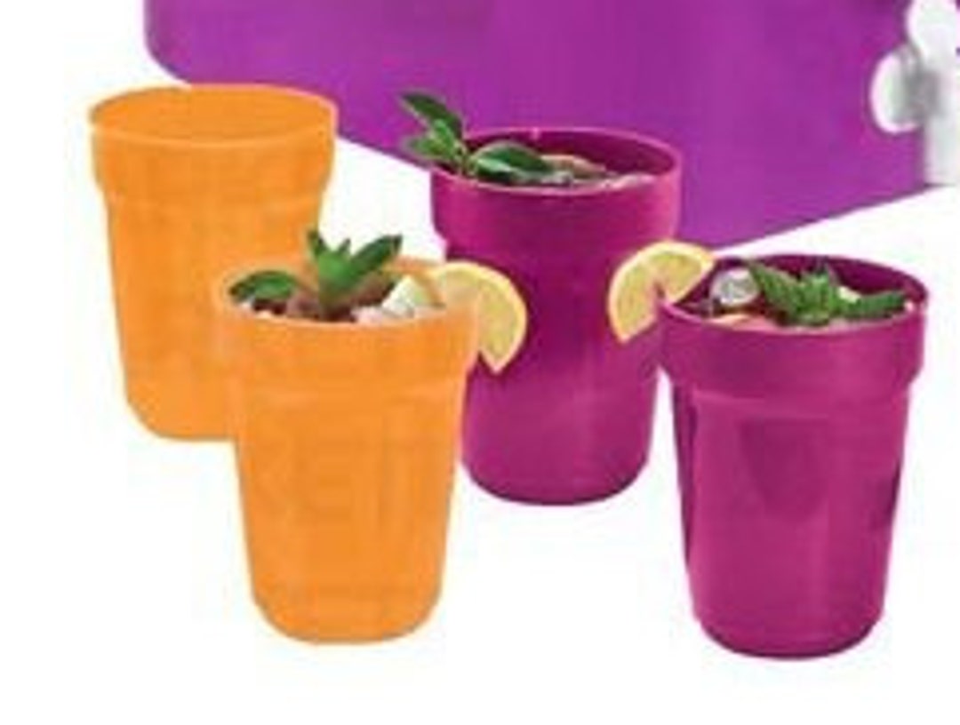 New Tupperware Set of Four 16 Ounce Tumblers ALOHA - Etsy