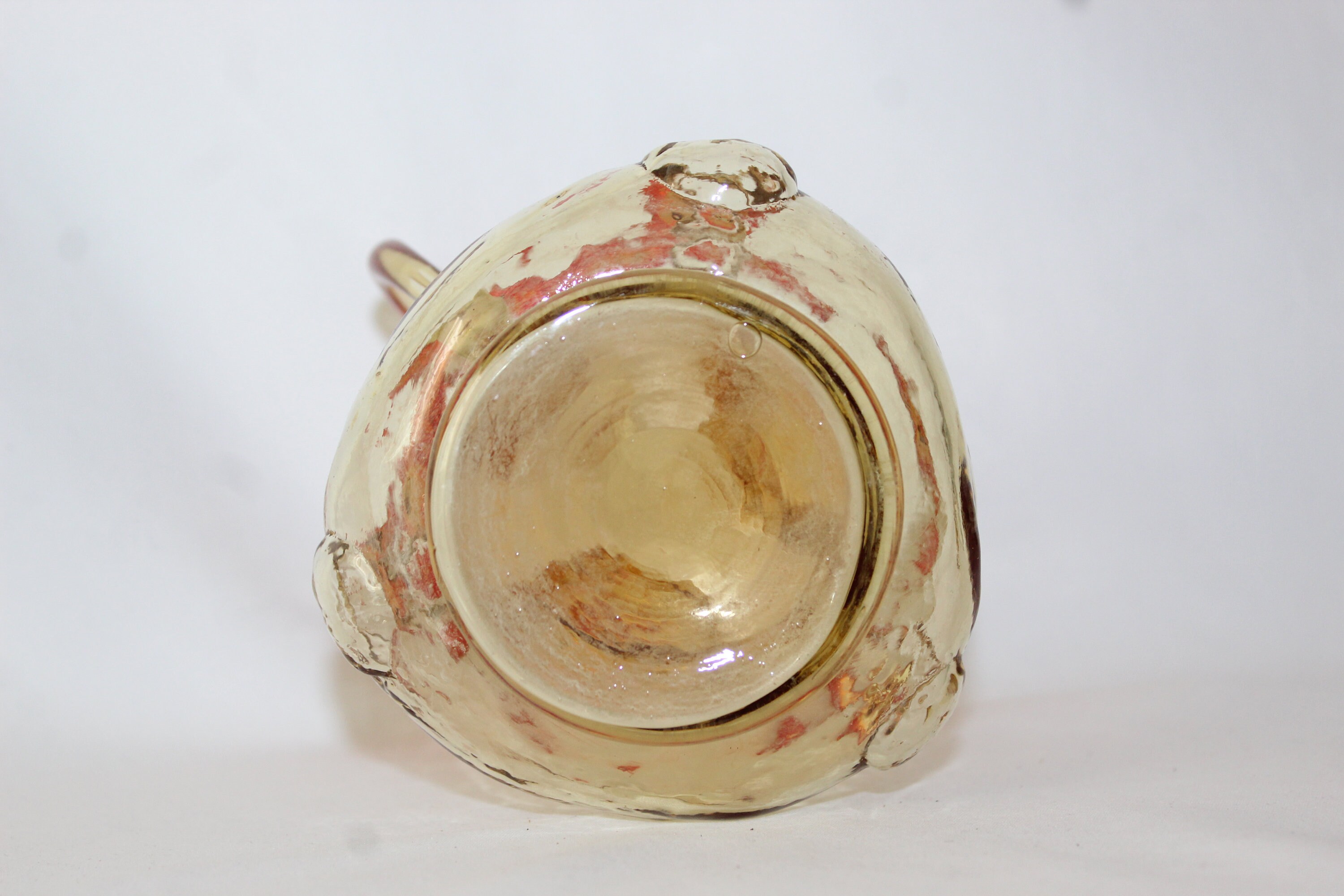 Vintage Kanawha Amberina Glass Pinch Pitcher Larger Size - Etsy