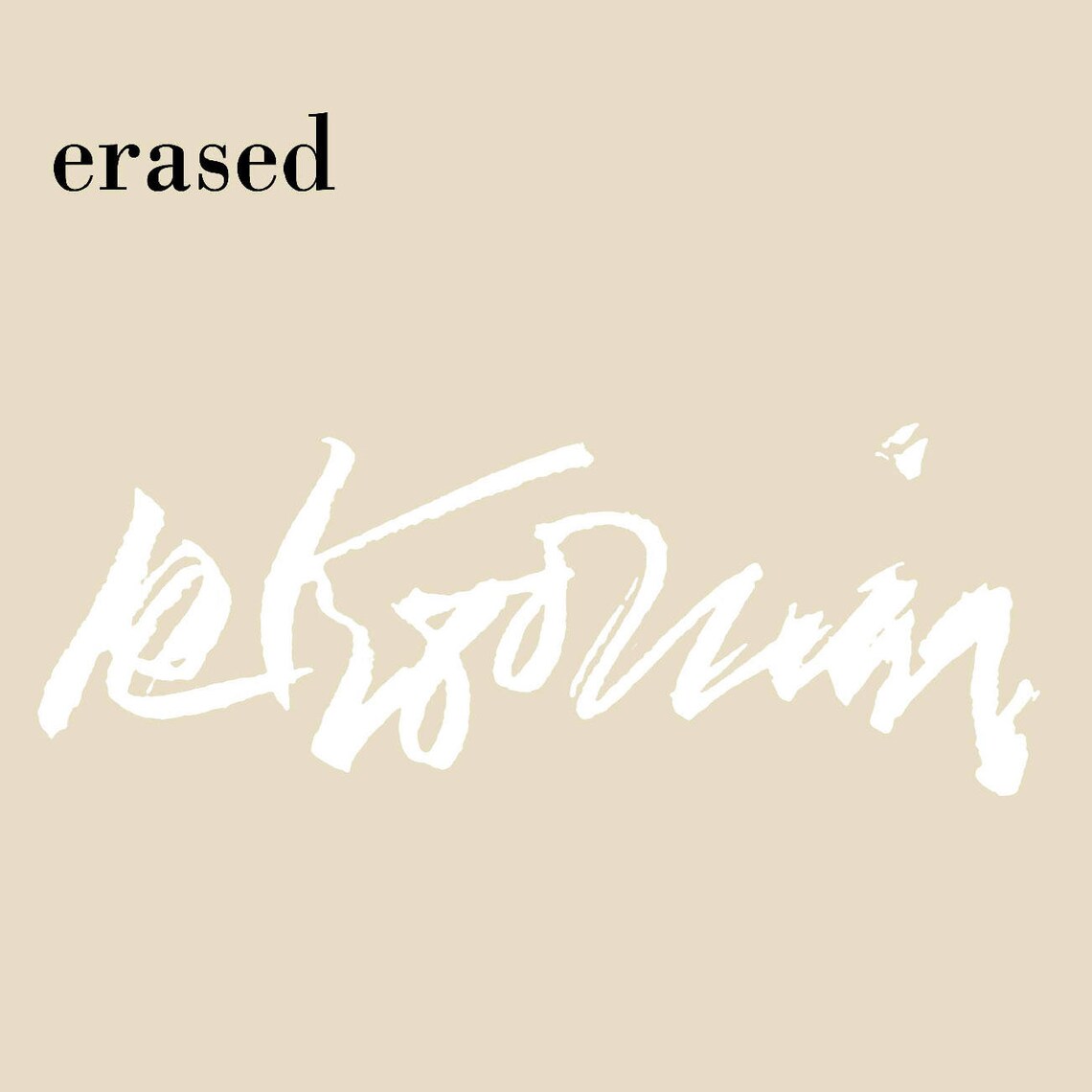 Buy Erased De Kooning Drawings Artist's Book Rauschenberg Dekooning ...