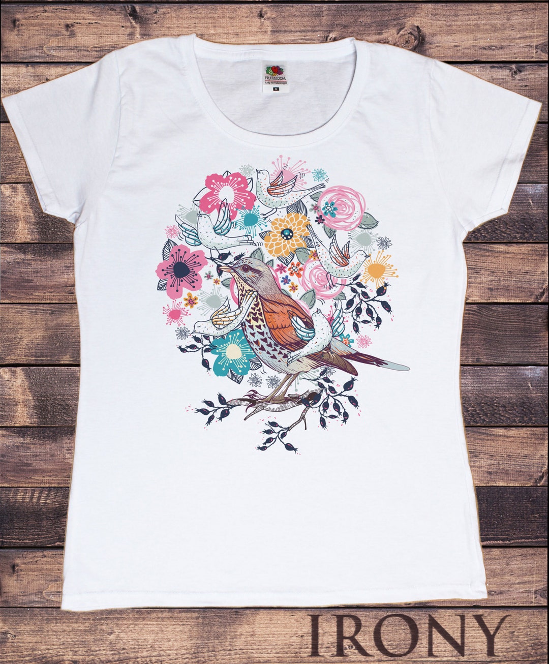 Women's White T-shirt British Indie Bird Watching,twitchers, Birds Print TS587 - Etsy