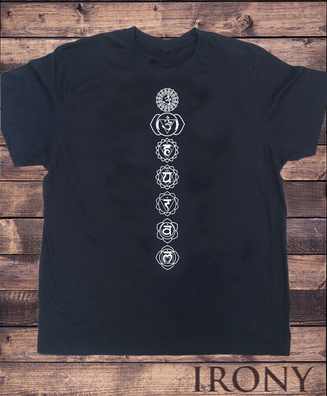Mens T-shirt Chakra Symbols Meditation Yoga India Art Design TS1669 - Etsy